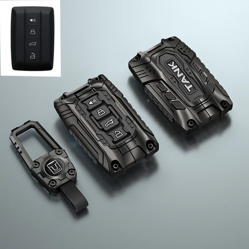 Car Zinc Alloy Silicone Key Case Cover Holder For Great Wall GWM WEY ...