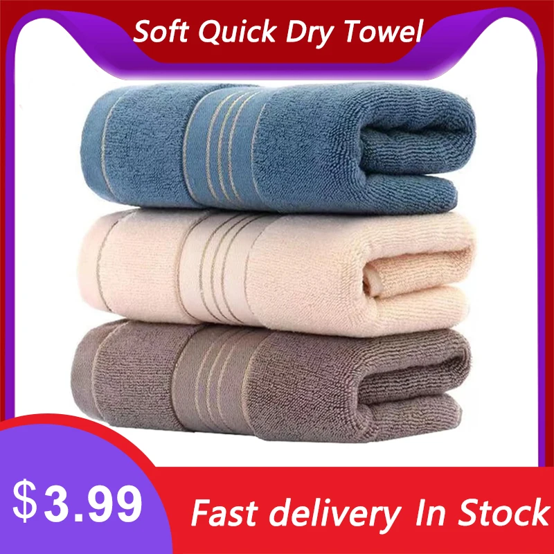 Thickened-Absorbent-Towel-Pure-Cotton-Quick-Absorbent-Soft-Quick-Dry ...