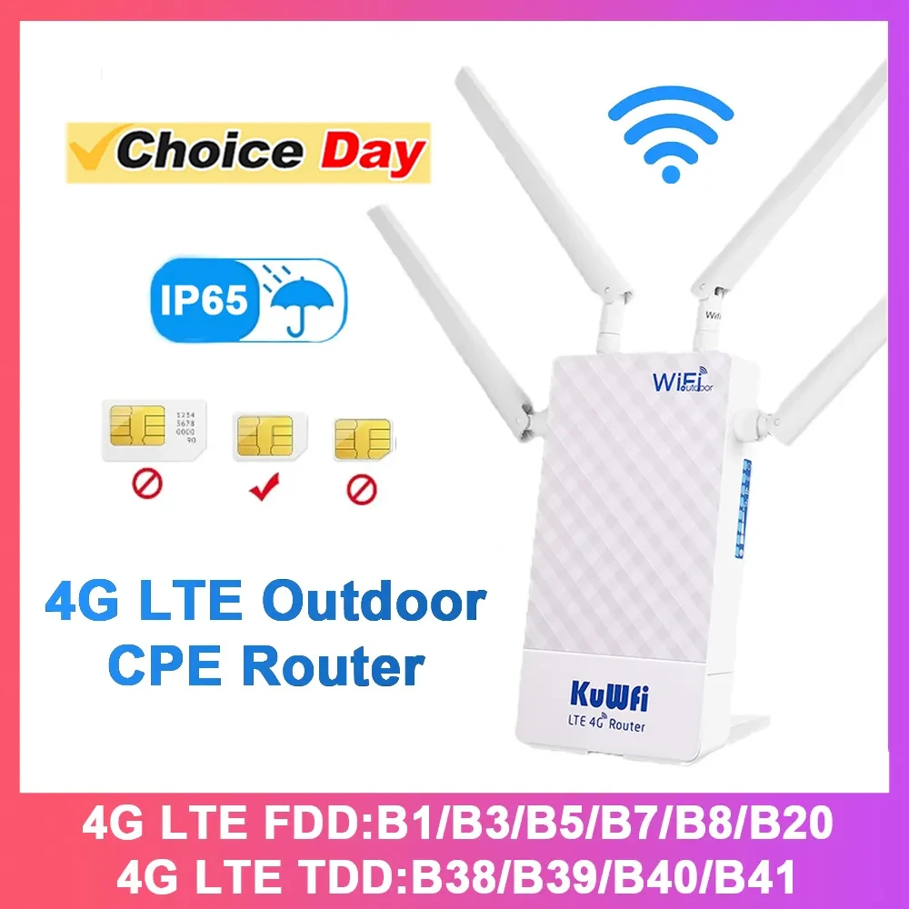 Outdoor-4G-LTE-Router-150Mbps-Wifi-Router-External-Antenna-WAN-ALN-Port ...