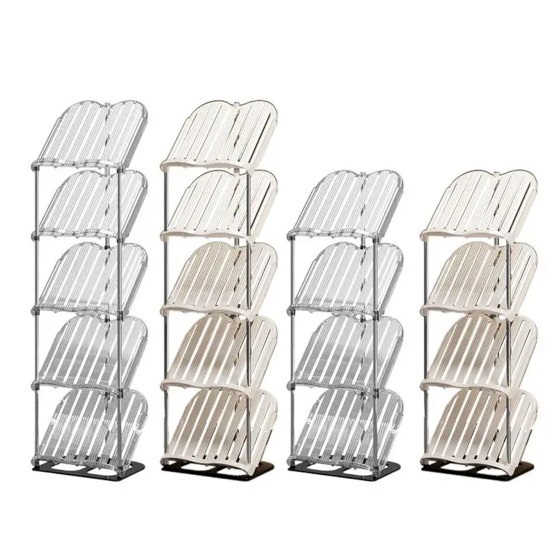 Shoe-Rack-Free-Standing-Organizer-Multi-Tiers-Entryway-Sneaker-Stand ...