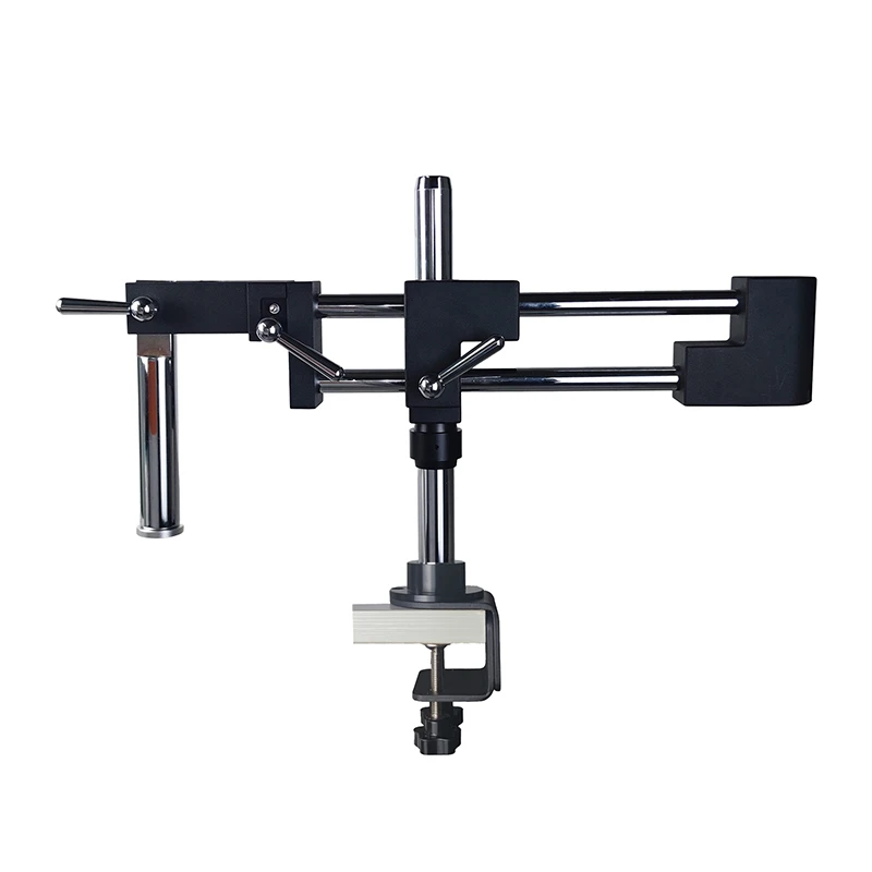 Microscope-Clamp-Double-Boom-Stand-Holder-Bracket-Arm-Lab-Industrial ...
