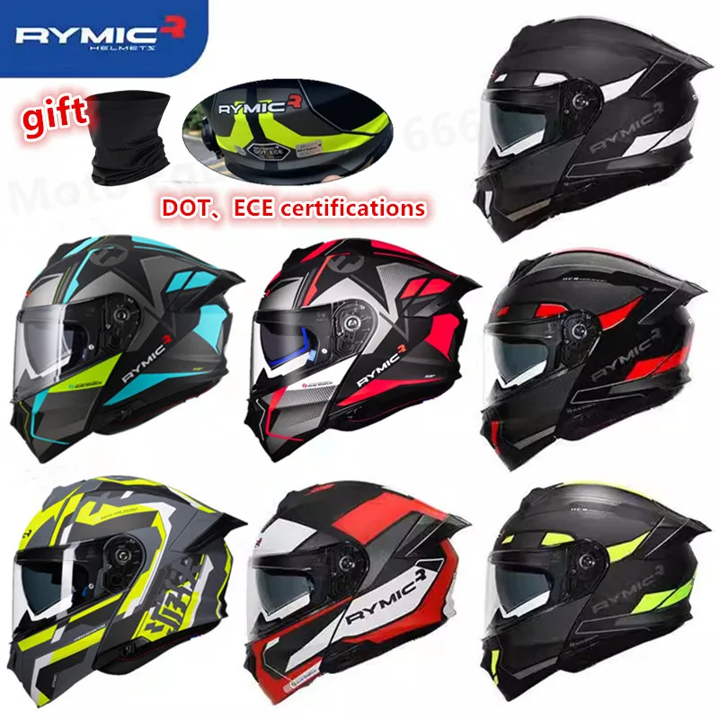 RYMIC-Motorcycle-Flip-Up-Helmet-Modular-Full-Face-Moto-Riding-Helmet ...