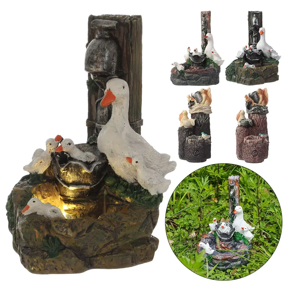 Resina-Dur-vel-Patos-Fonte-Decora-o-Decora-o-Do-P-tio-Energia-Solar-Est ...