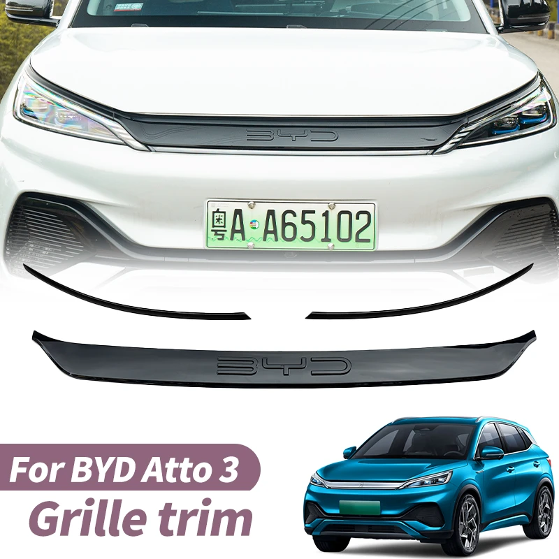 High Quality ABS Bright black Car Styling Grille Slat Grille For BYD ...