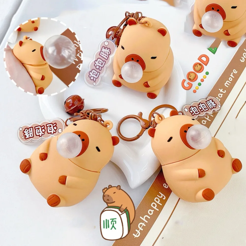 Capivara-Pingente-Chaveiro-Brinquedos-Cuspir-Criativos-Capivara-Bubble ...