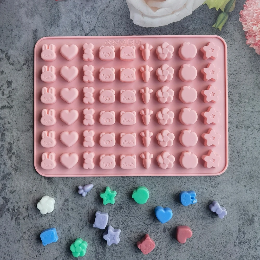 Candy-Fudge-Silicone-Mold-Mini-Chocolate-Ice-Cube-Tray-Dropper-Fruit ...