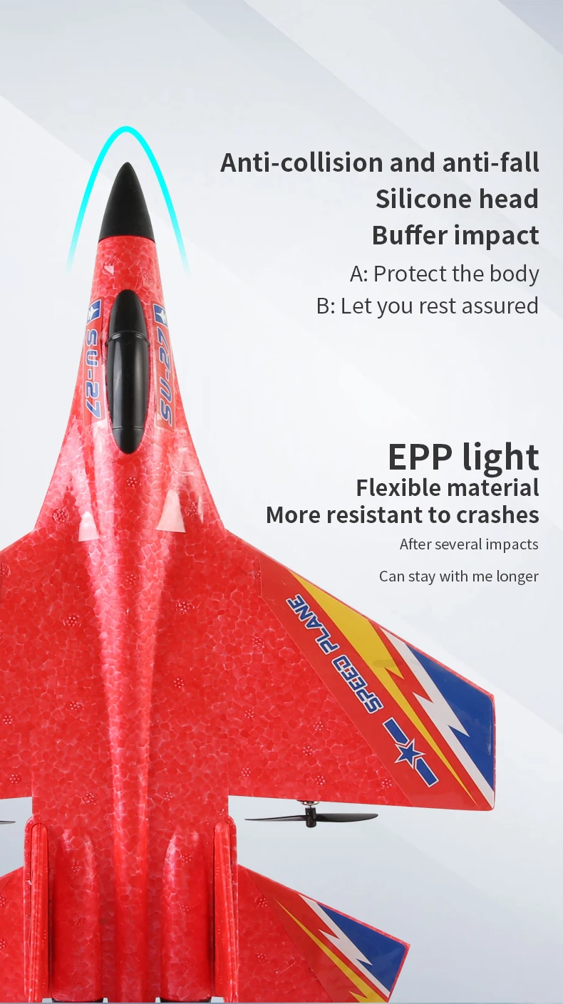RC Aircraft SU27 Plane - 2.4G Radio Control Glider Remote Controlled F ...