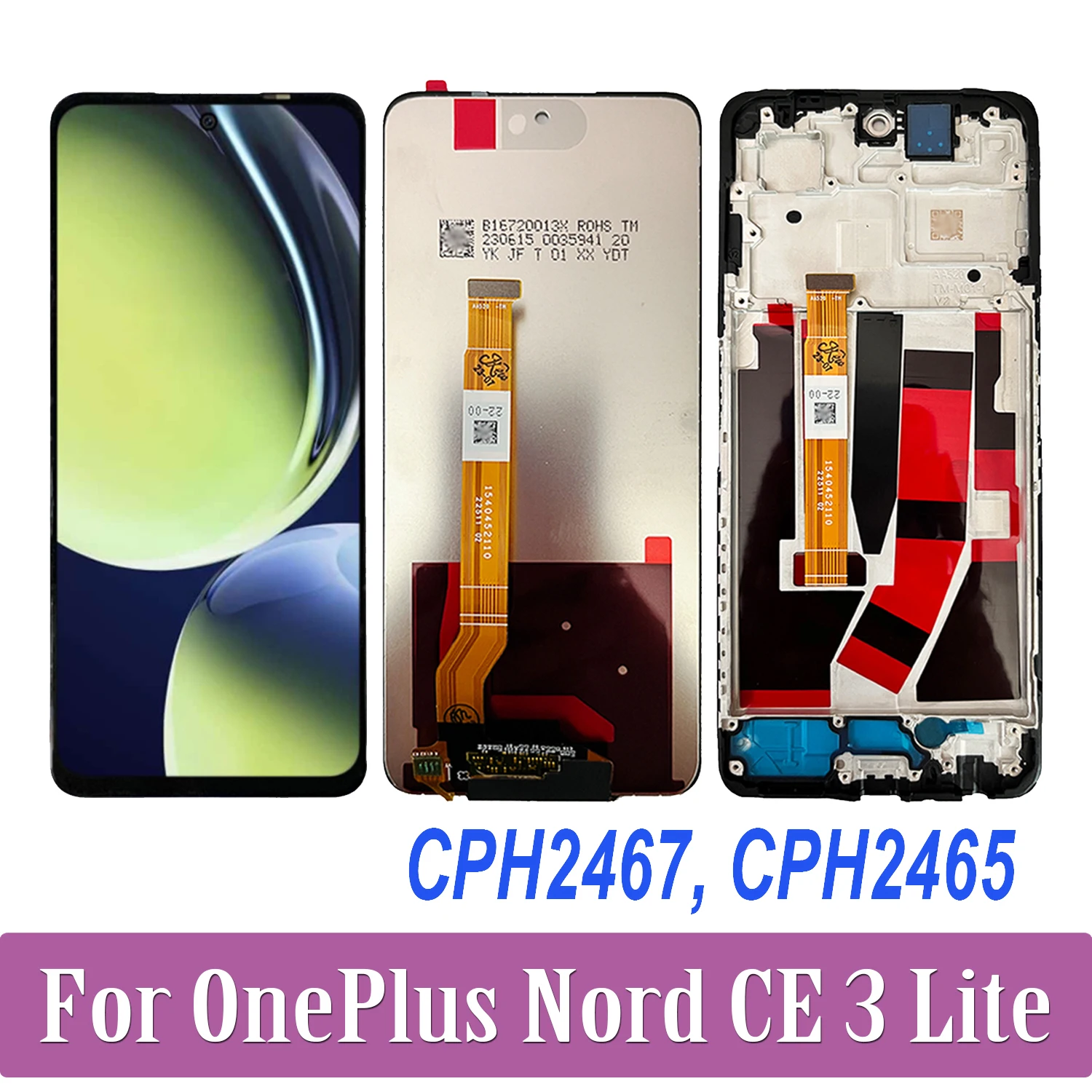 For-OnePlus-Nord-CE-3-CE3-Lite-CPH2467-CPH2465-LCD-Display-Touch-Screen-Replacement-Digitizer ...