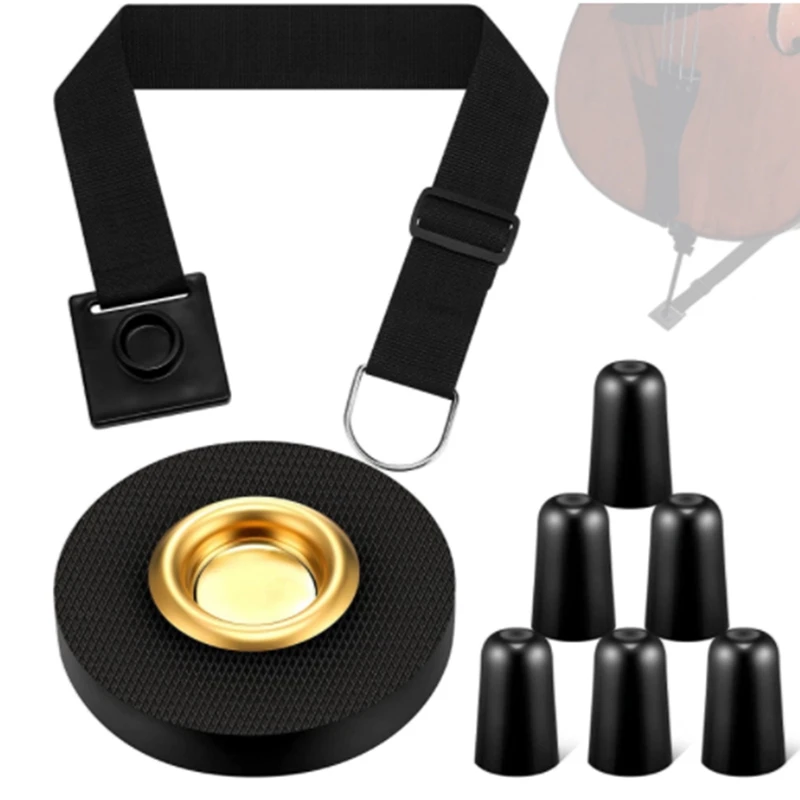 1Set Cello Anti Slip Mat Belt Cello Feet Support Stop Holder Anti Slip ...