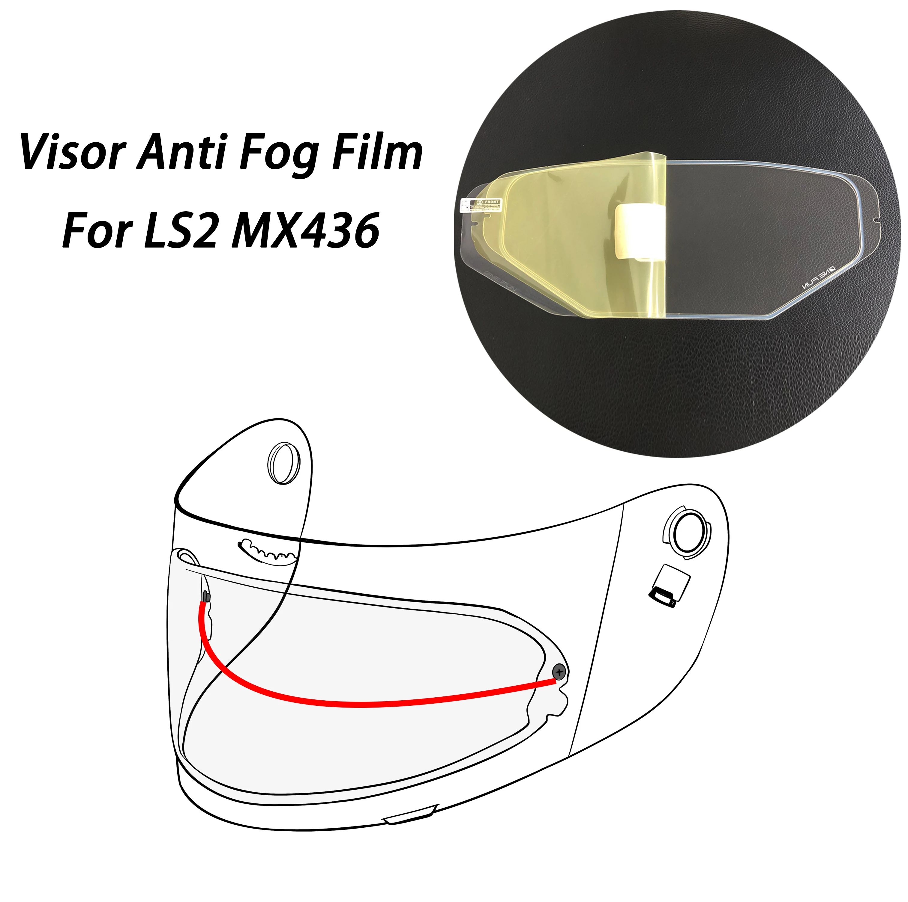 Motorcycle Helmet Visor Film Anti Fog For LS2 MX436 Lens Anti Fog Film ...