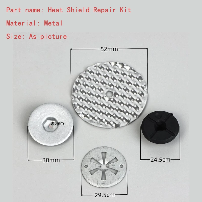 10Pcs Car Accessories Washers Exhaust Heat Shield Repair Kit Metal Heat ...