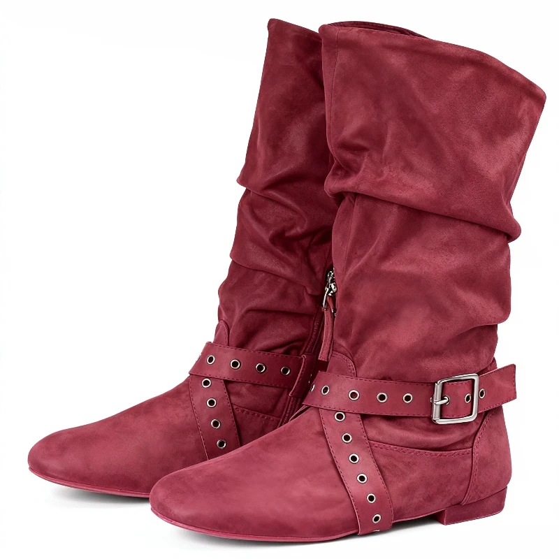 Jouncing Suede Sole Boot Step Women Latin Dance Boots Salsa Shoe Long ...