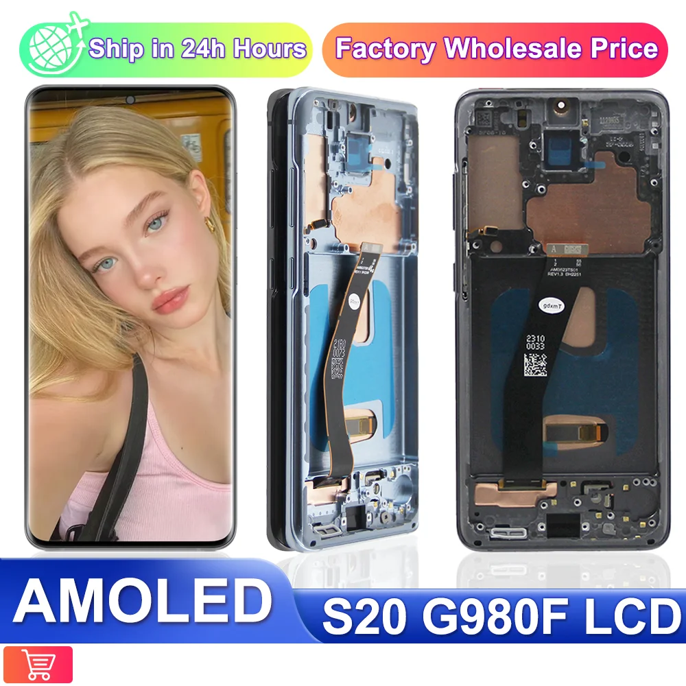 Super-amoled-lcd-touch-screen-substitui-o-para-samsung-galaxy-s20-6-2 ...