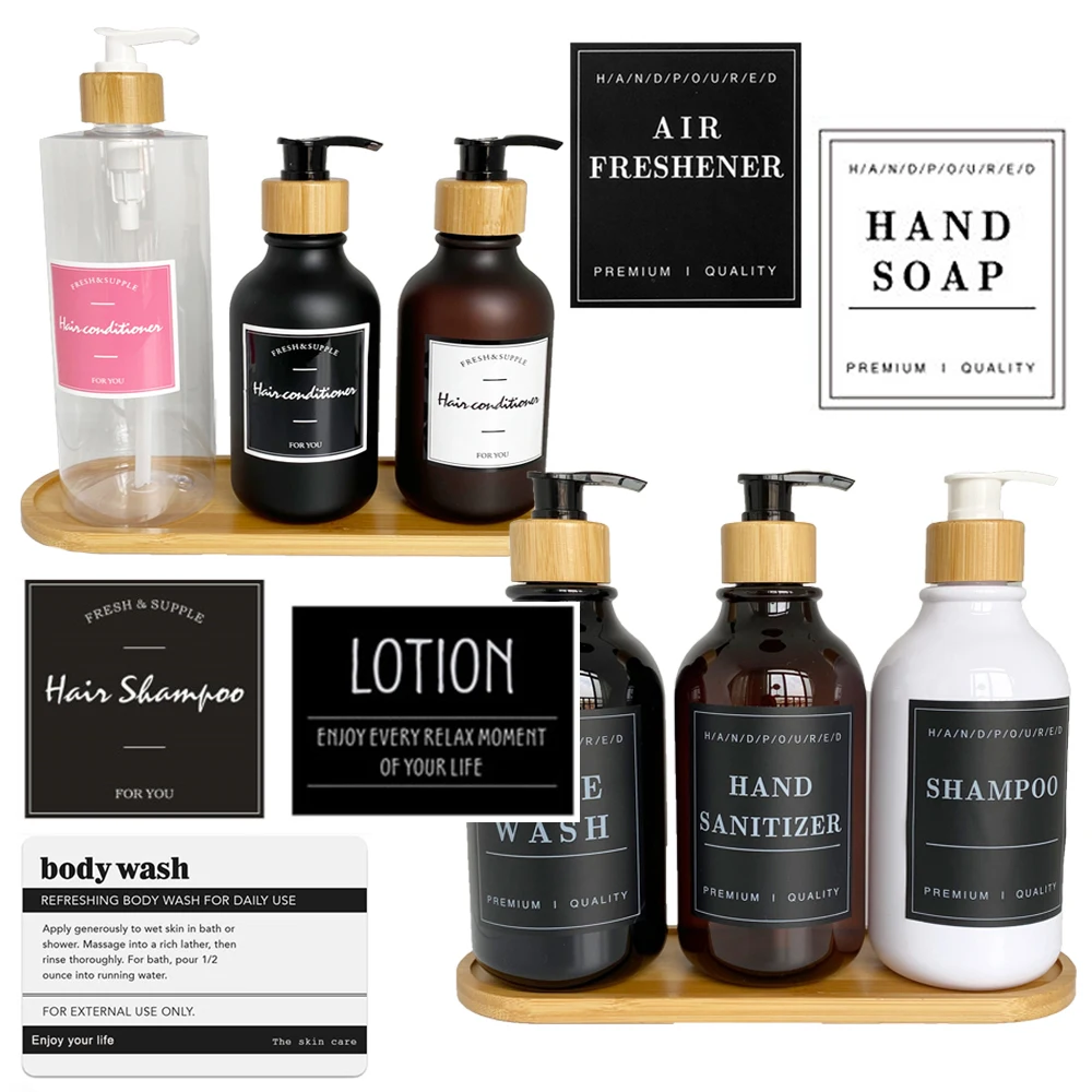 Sticker Printer for Bathroom Soap Dispensers Waterproof Shampoo Body ...