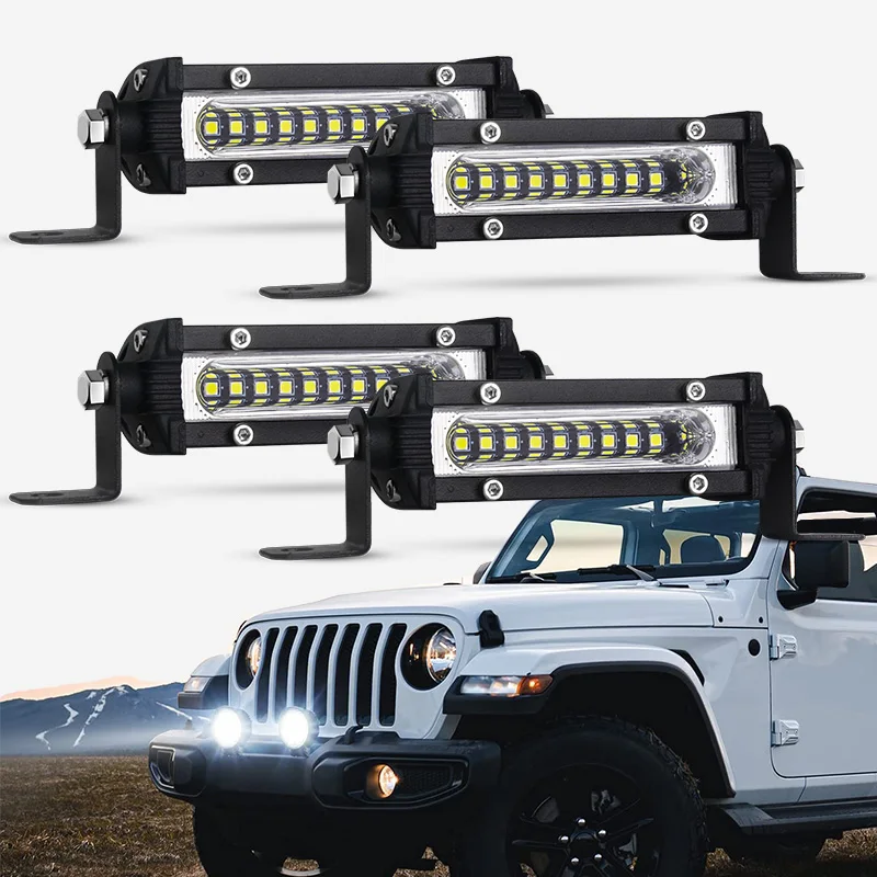 Mini-LED-Headlights-12-24V-For-Auto-Motorcycle-Truck-Boat-Tractor ...