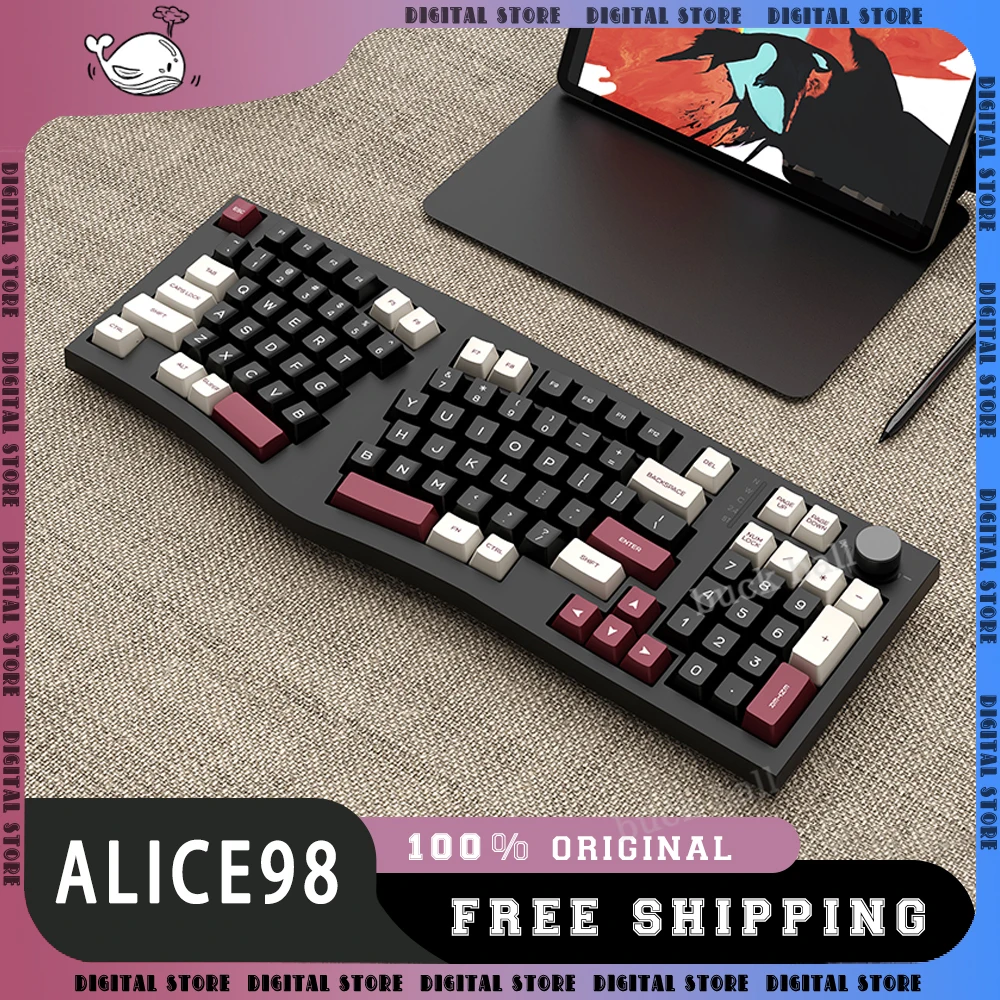 New-FEKER-Alice98Pro-3Mode-Mechanical-Keyboard-Alice-RGB-Wireless ...