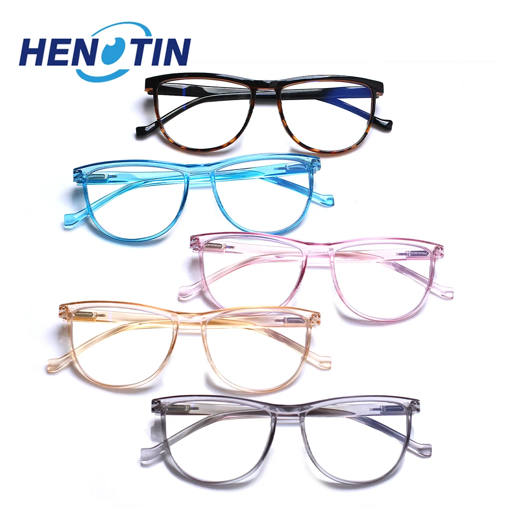 Henotin-Men-Ladies-HD-Eyewear-Spring-Hinged-Oval-Frame-Protect-Vision ...