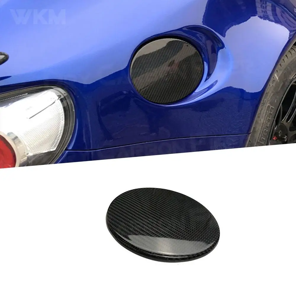 Carbon-Fiber-Car-Door-Fuel-Tank-Outside-Oil-Filler-Cap-Trim-Cover ...