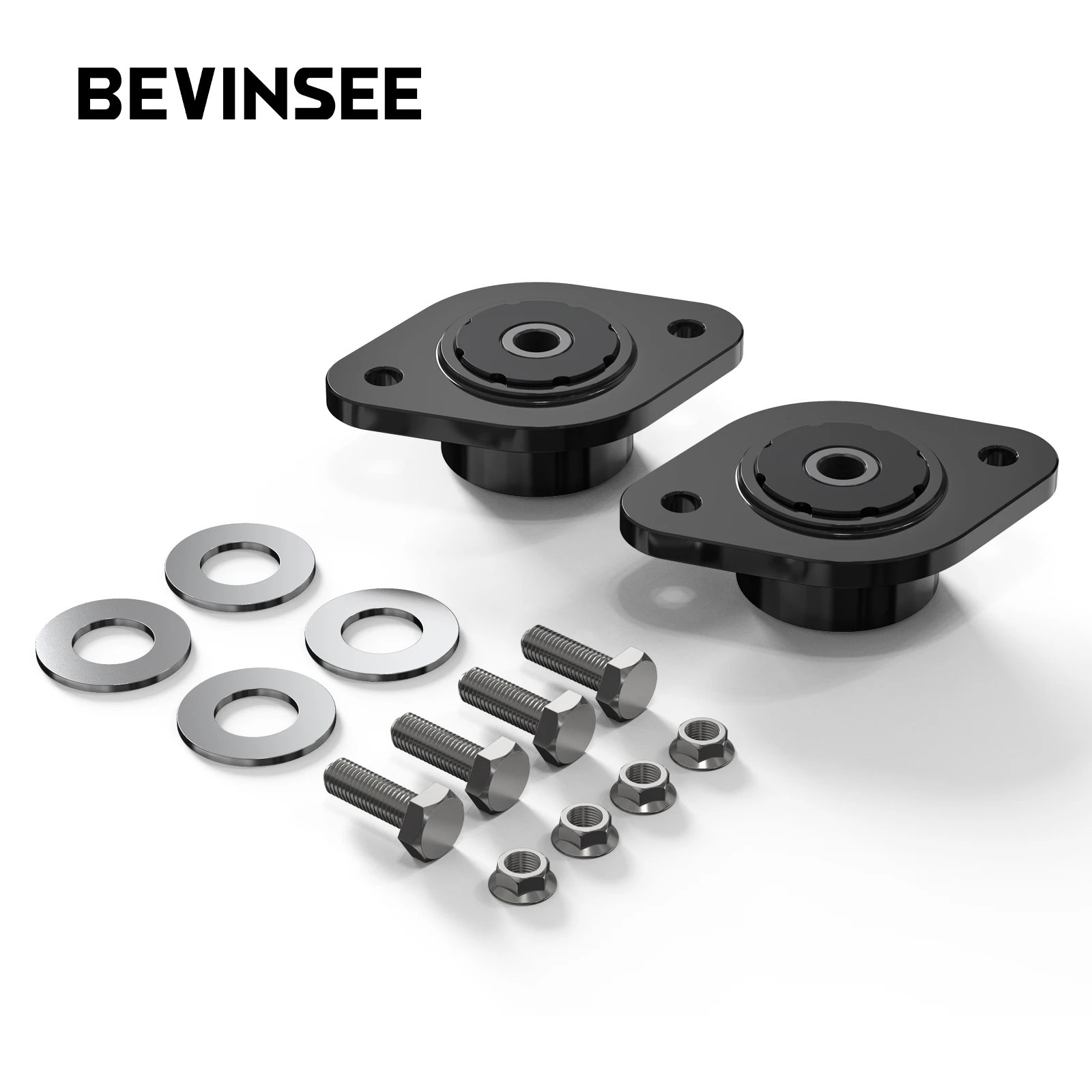 BEVINSEE-Rear-Shock-Mounts-With-Polyurethane-Bushings-10mm-For-BMW-E30 ...