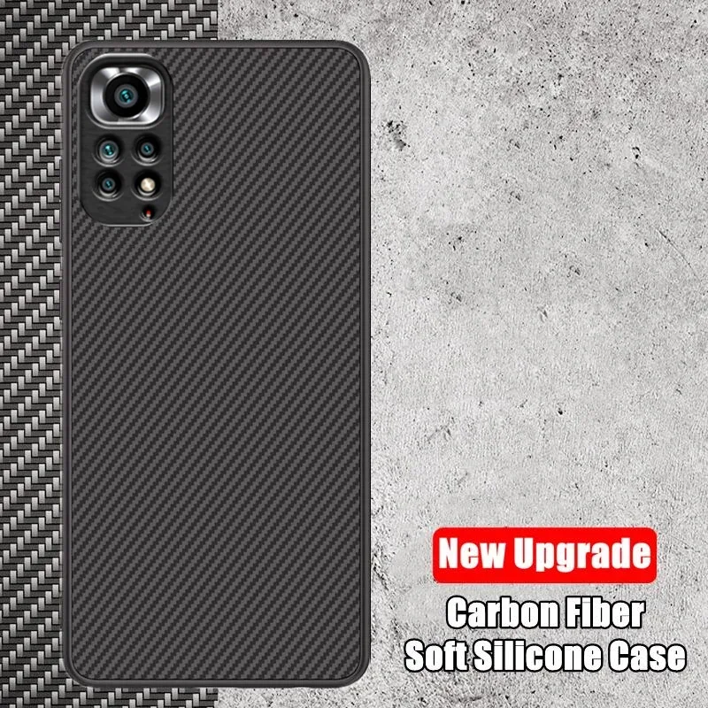 Carbon Fiber Case For Xiaomi Redmi Note 7 8 9 10 11 12 13 14 Pro Plus ...