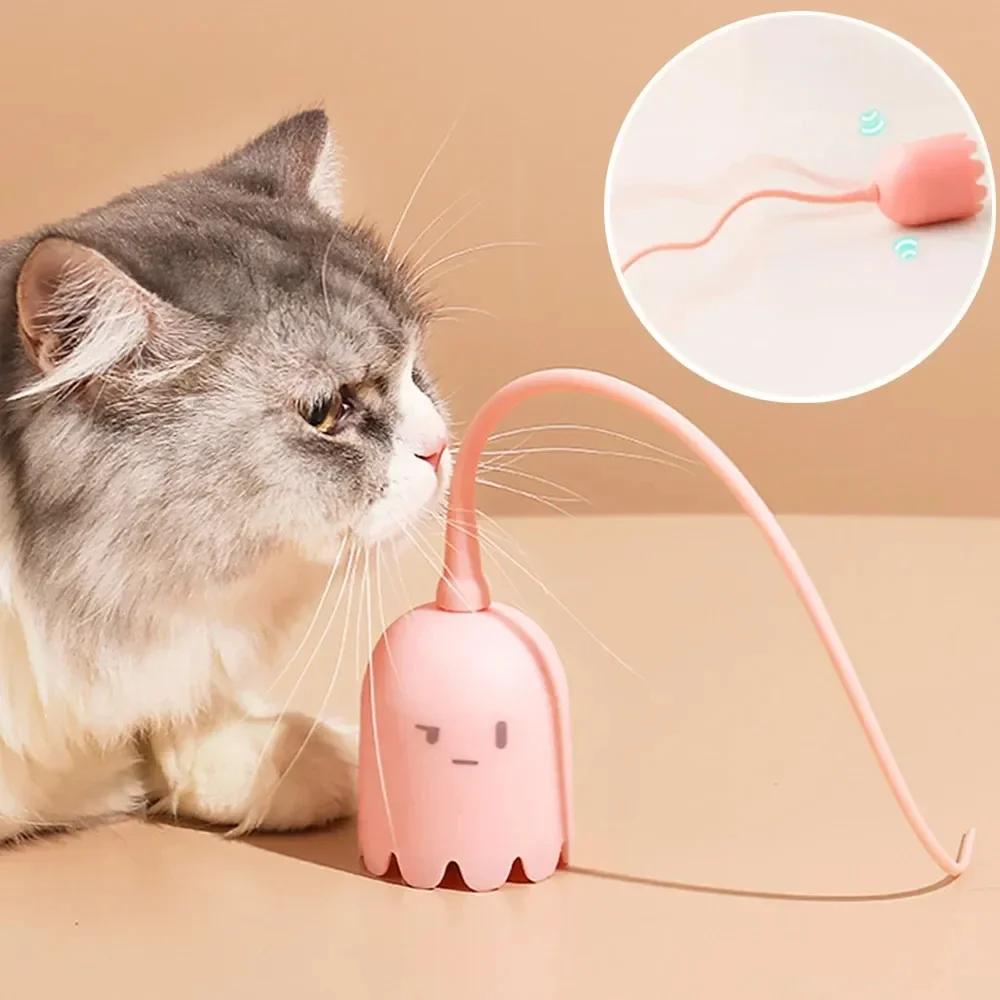 Interactive-Cat-Tail-Teaser-Rolling-Intelligent-USB-Silicone-Rotate-Pet ...