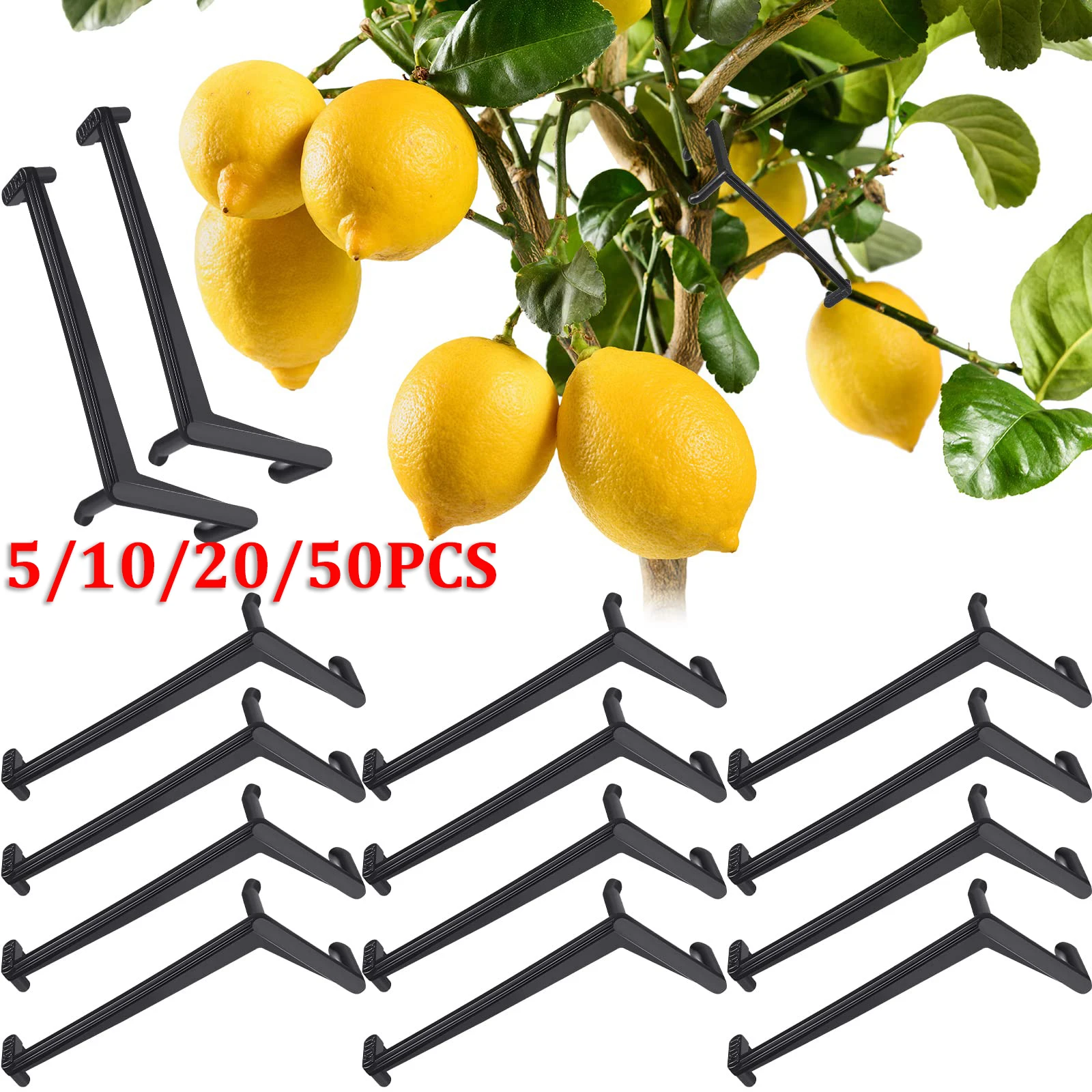 5~50PCS Black Fruit Tree Branch Holder Branch Spreader Branch Support ...