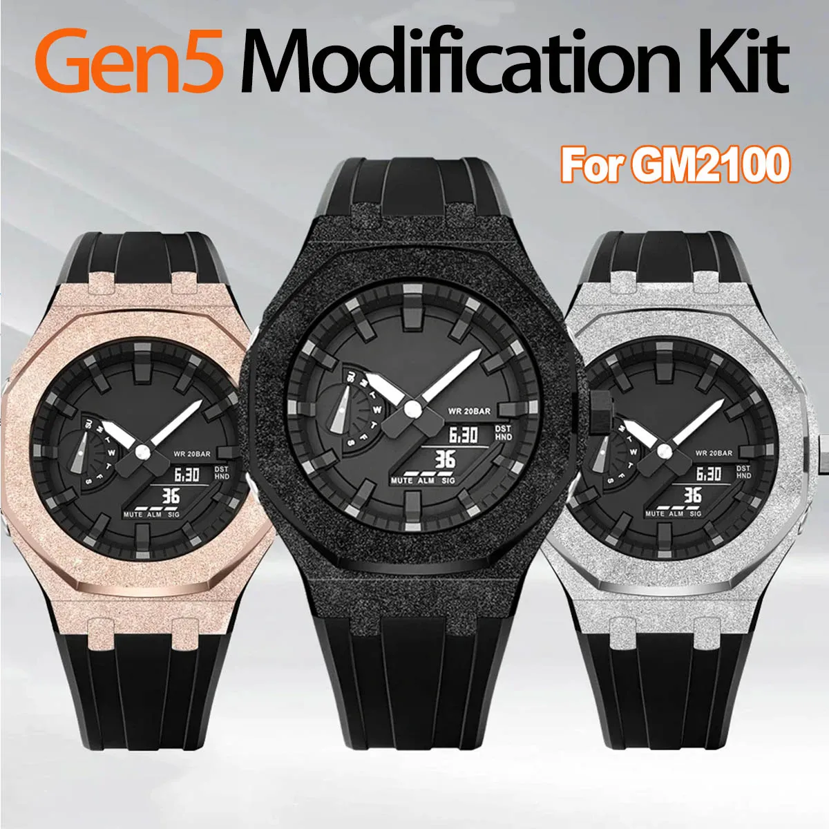 Gen5-Modification-Kit-For-GM2100-Mod-Kit-Metal-Bezel-Case-Emery-Frosted ...