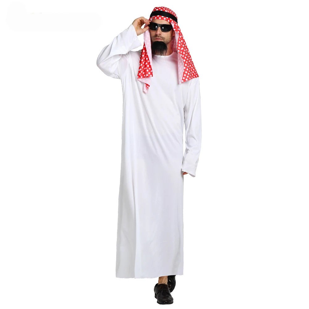 Fashion Arab Arabian Sheikh Costume For Adult Men Middle East Clothes ...