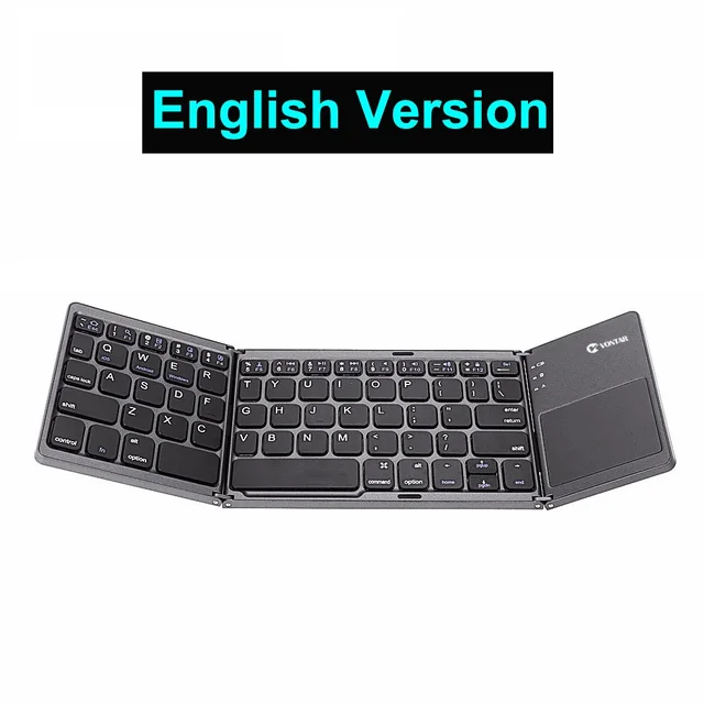 Folding Mini Wireless Bluetooth Keyboard English/Russian/Spanish/Arabic ...