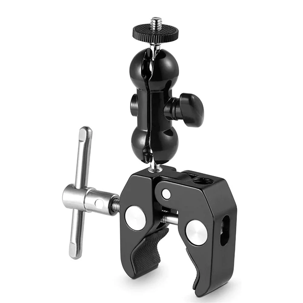 Multi-Functional-Crab-Shaped-Super-Clamp-Mount-with-360-Ballhead-Magic ...