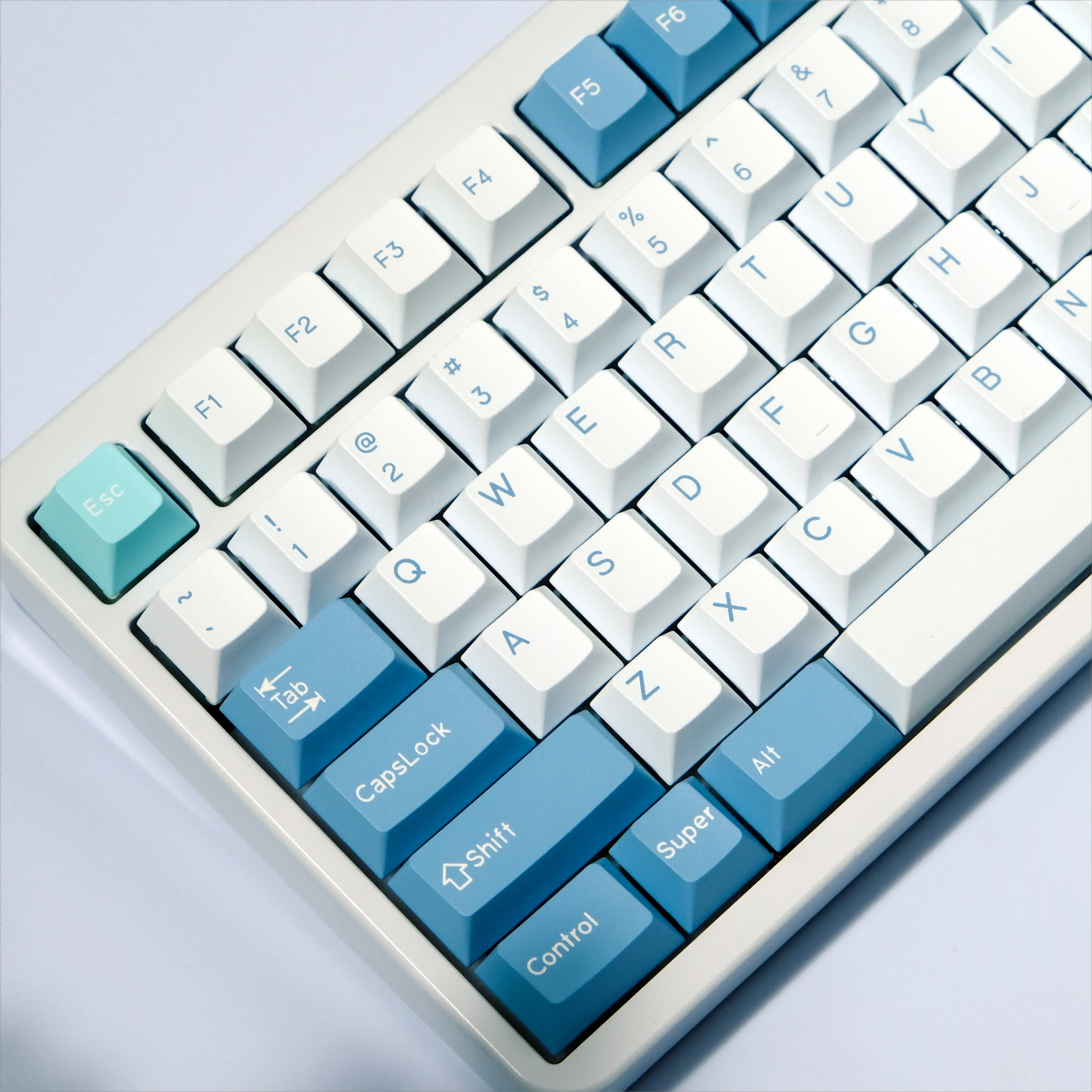 QX-GMK-Shoko-Keycaps-170-teclas-azul-cor-branca-PBT-Double-Shot-Perfil ...