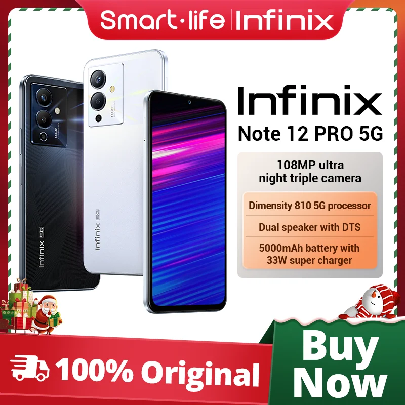 Infinix Note 12 Pro 5g Smartphone 6nm Dimensity 810 Ultra Processor 6.7 ...