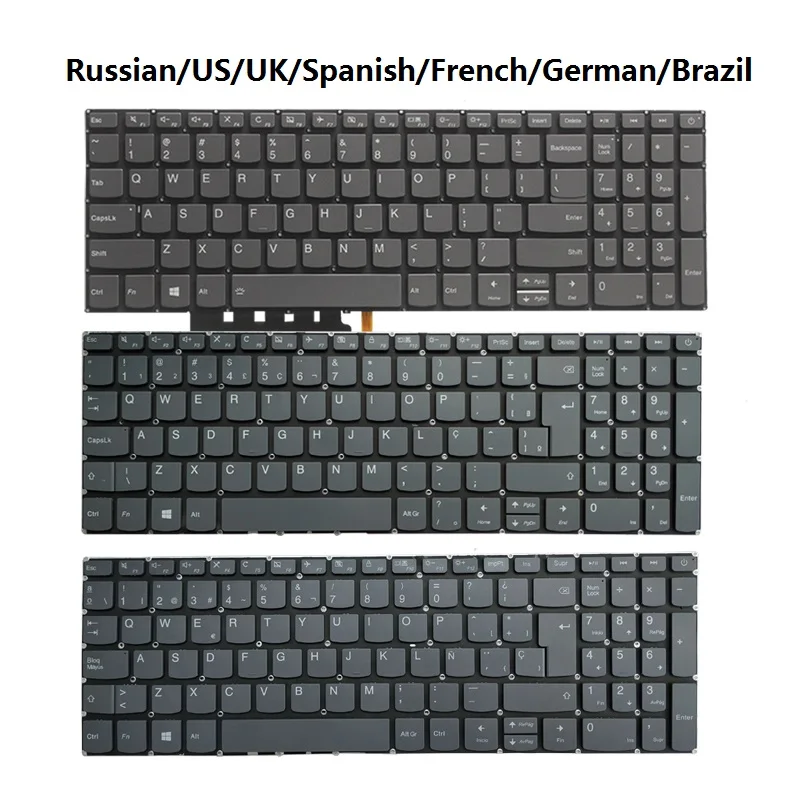 Russian RU/US/UK/Spanish/French FR/German/Brazil laptop keyboard FOR ...