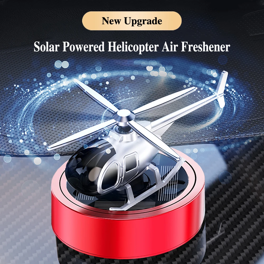 Solar-Car-Air-Freshener-Helicopter-Propeller-Rotating-Flavoring ...