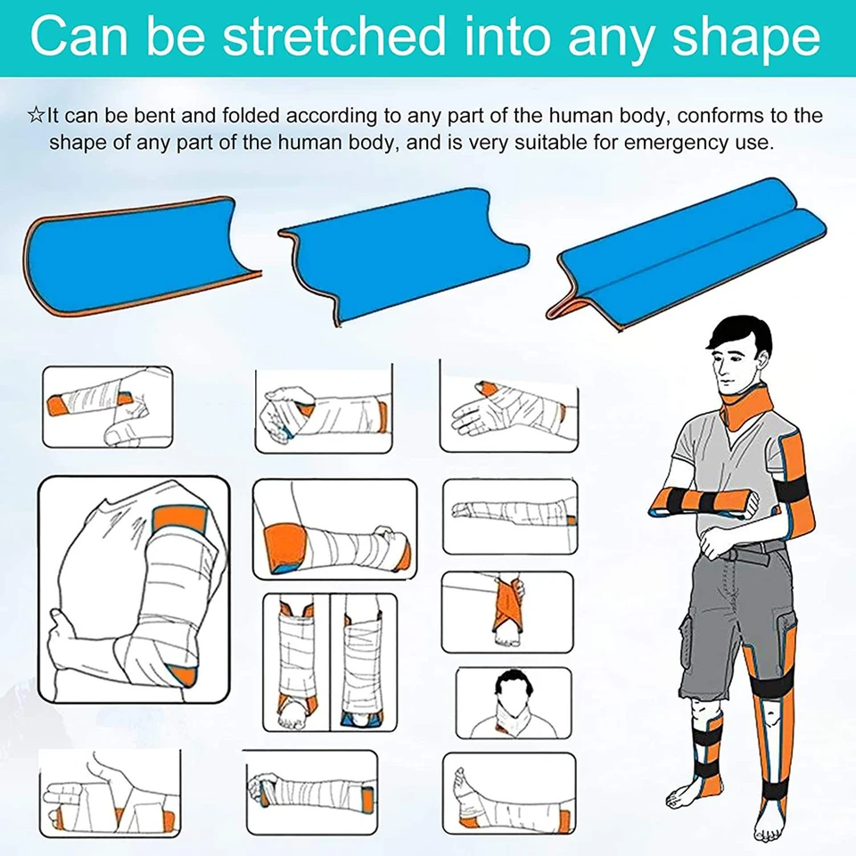Wrist Splint Medical Splint Roll, Emergency Medical Combat Togo Medical Kit