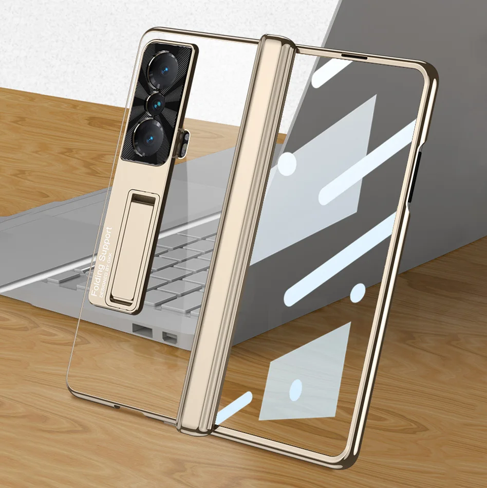 Luxury-Magnetic-Hinge-Kickstand-Case-For-Honor-Magic-VS-Transparent ...