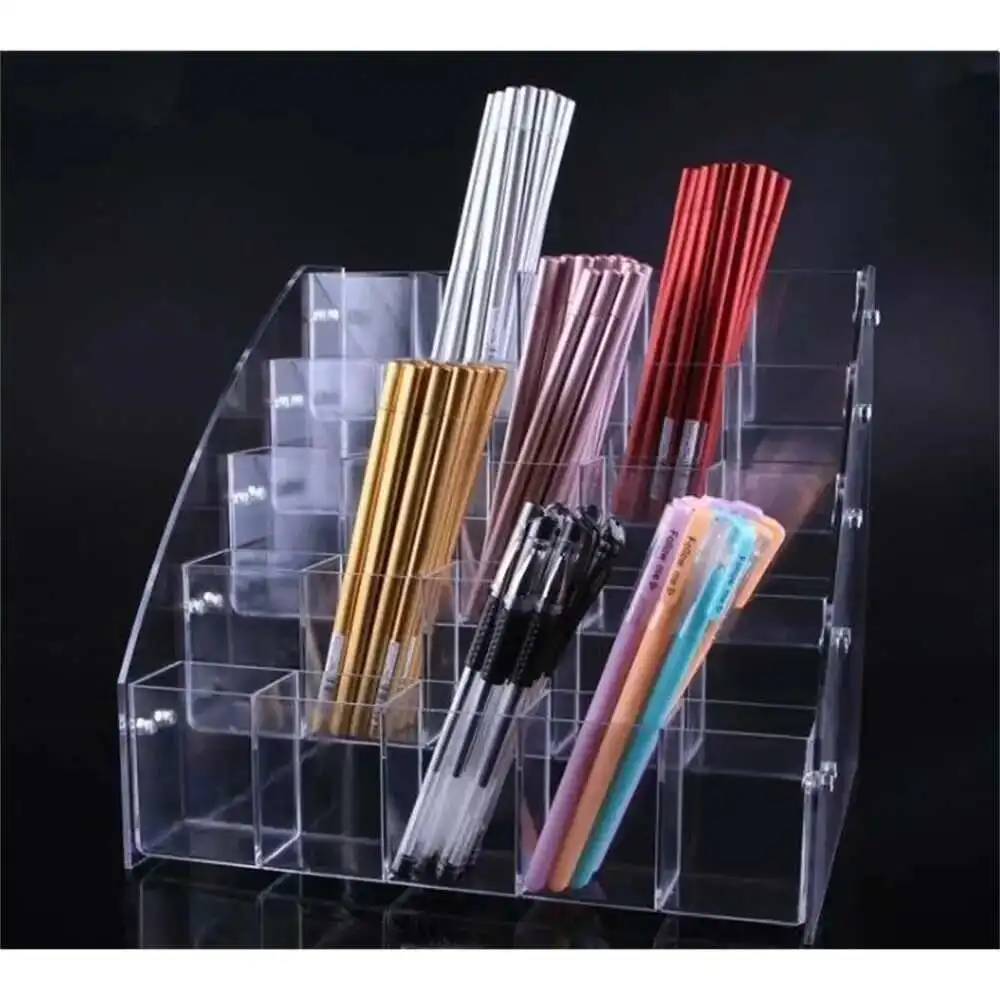 Pen Stand Acrylic Eyeshadow Pen Display Stand Stationery Store Pencil ...
