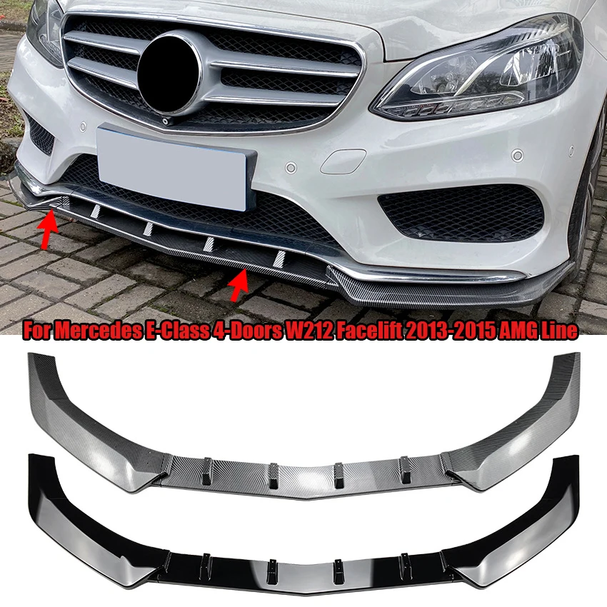 Front-Bumper-Lip-Splitter-Diffuser-Body-Kit-For-Mercedes-E-Class-W212 ...