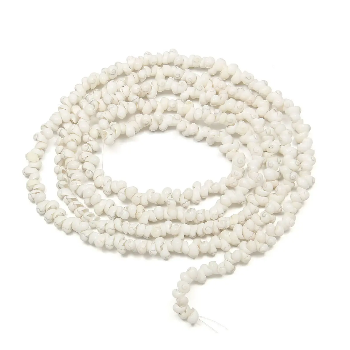 1strand-Natural-Shell-Beaded-Snail-Shape-For-Women-Jewelry-Making-DIY ...