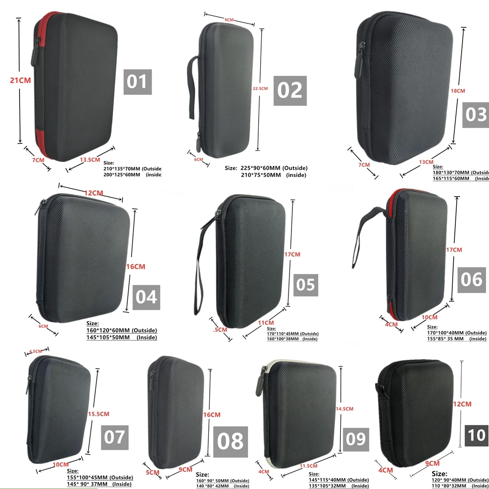 Digital Multimeter Bag Tool Bag Black For headphone Bag Shockproof Bag ...