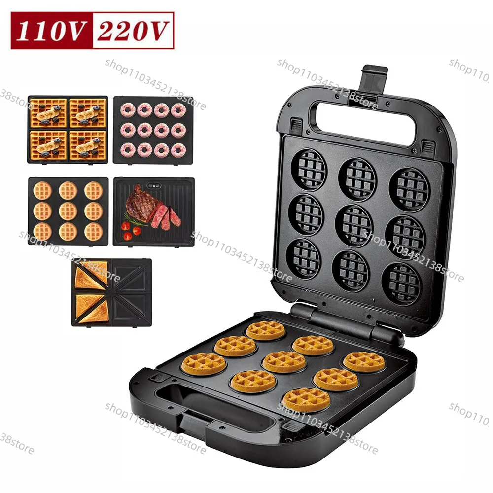 Replacement Plate 5-in-1 Small Waffle Donut Maker Sandwich Maker ...