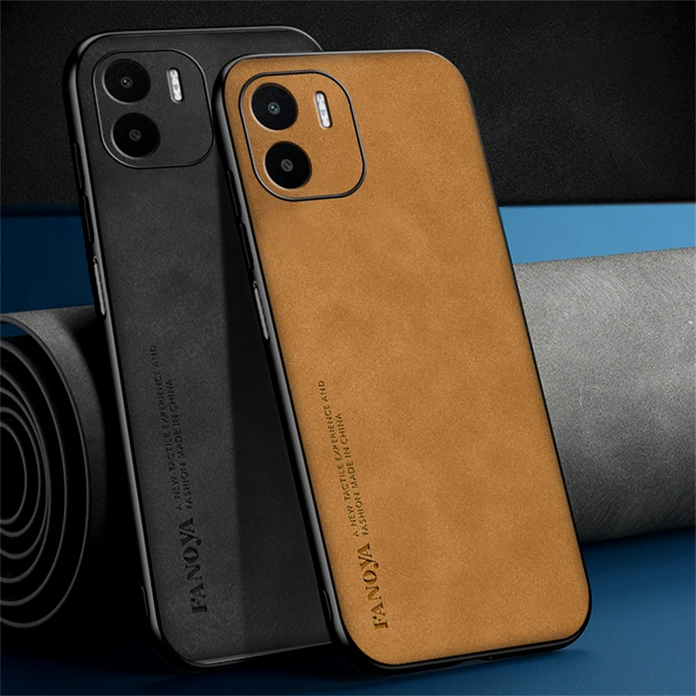 Funda de piel de cordero de lujo para teléfono Xiaomi Redmi A1 Redmy ...