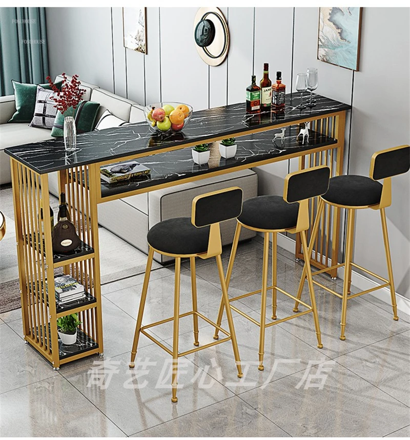 Bàn Bar hiện đại Vách ngăn phòng khách Ban công Bàn dài Bar Cà phê Đèn ...