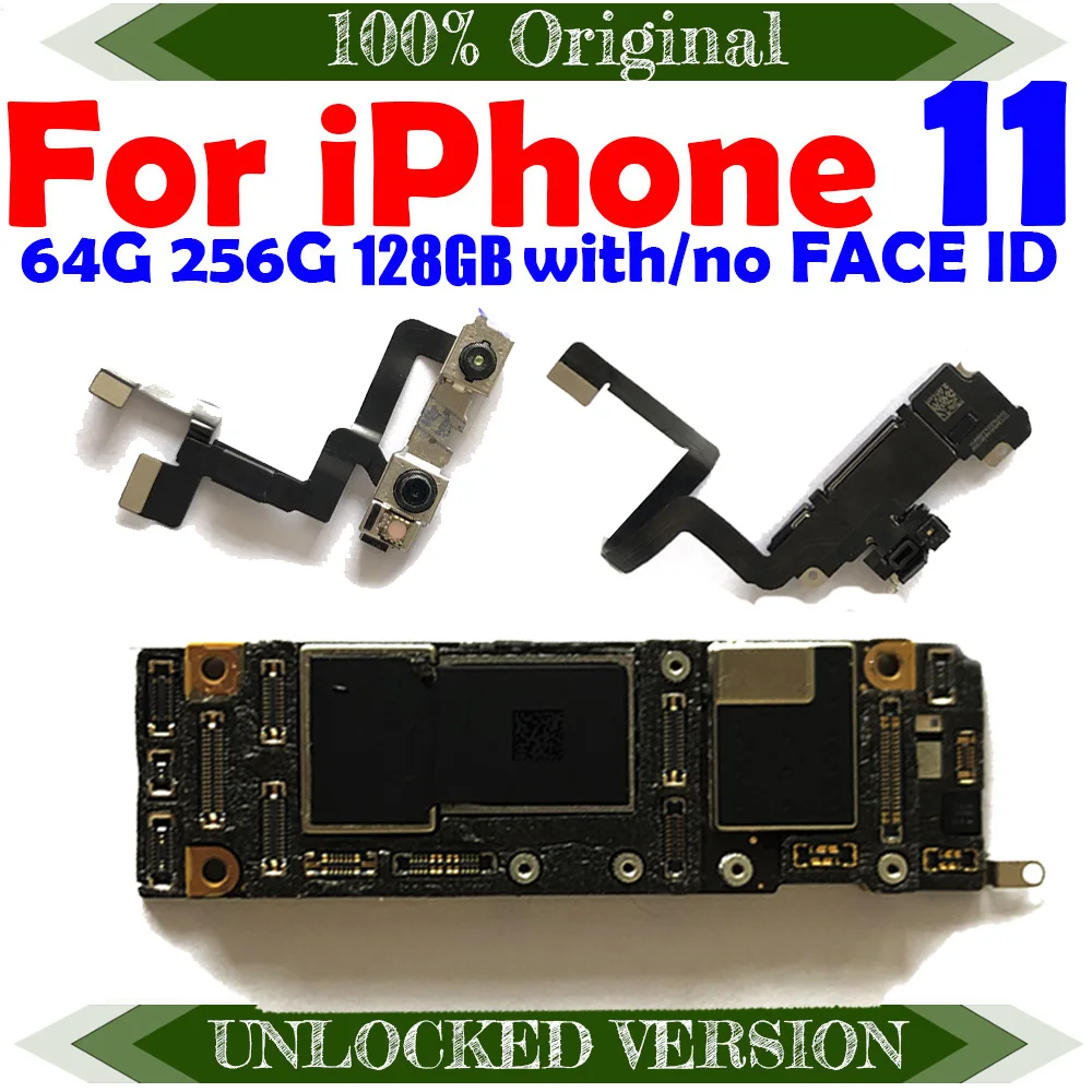 Mainboard For iPhone 11 Motherboard with FACE ID Good Working Plate ...