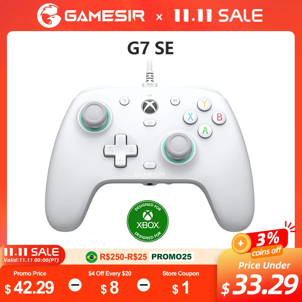 GameSir-G7-SE-Xbox-Gaming-Controller-Wired-Gamepad-for-Xbox-Series-X ...