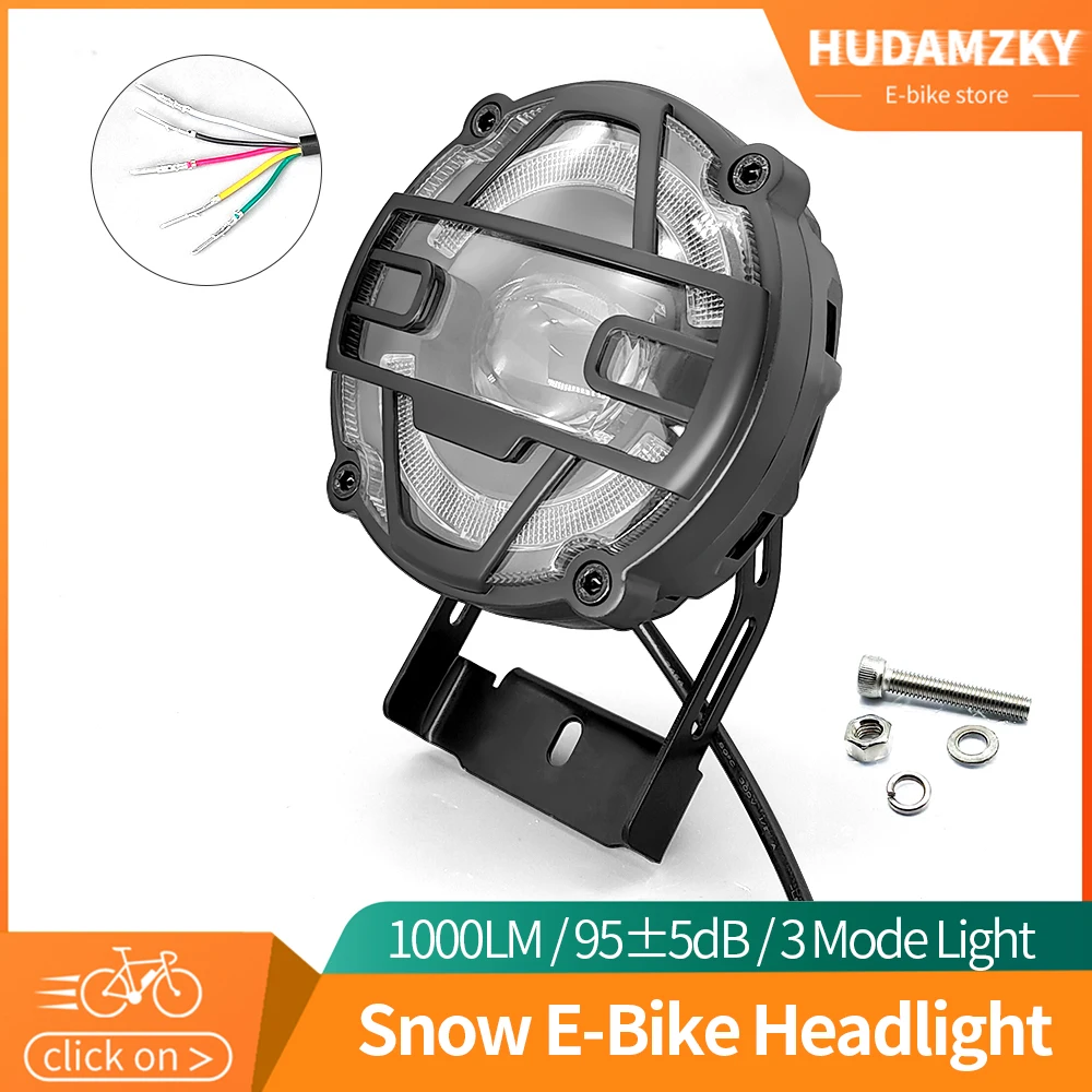 Ebike-36V48V-Snowmobike-Headlights-High-Brightness-Electric-Bike ...