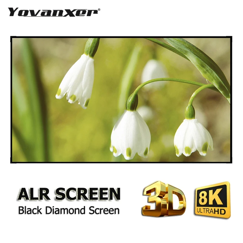 Newest-120-Inch-ALR-CLR-Black-Diamond-Projector-Screen-Fixed-Frame-1CM ...