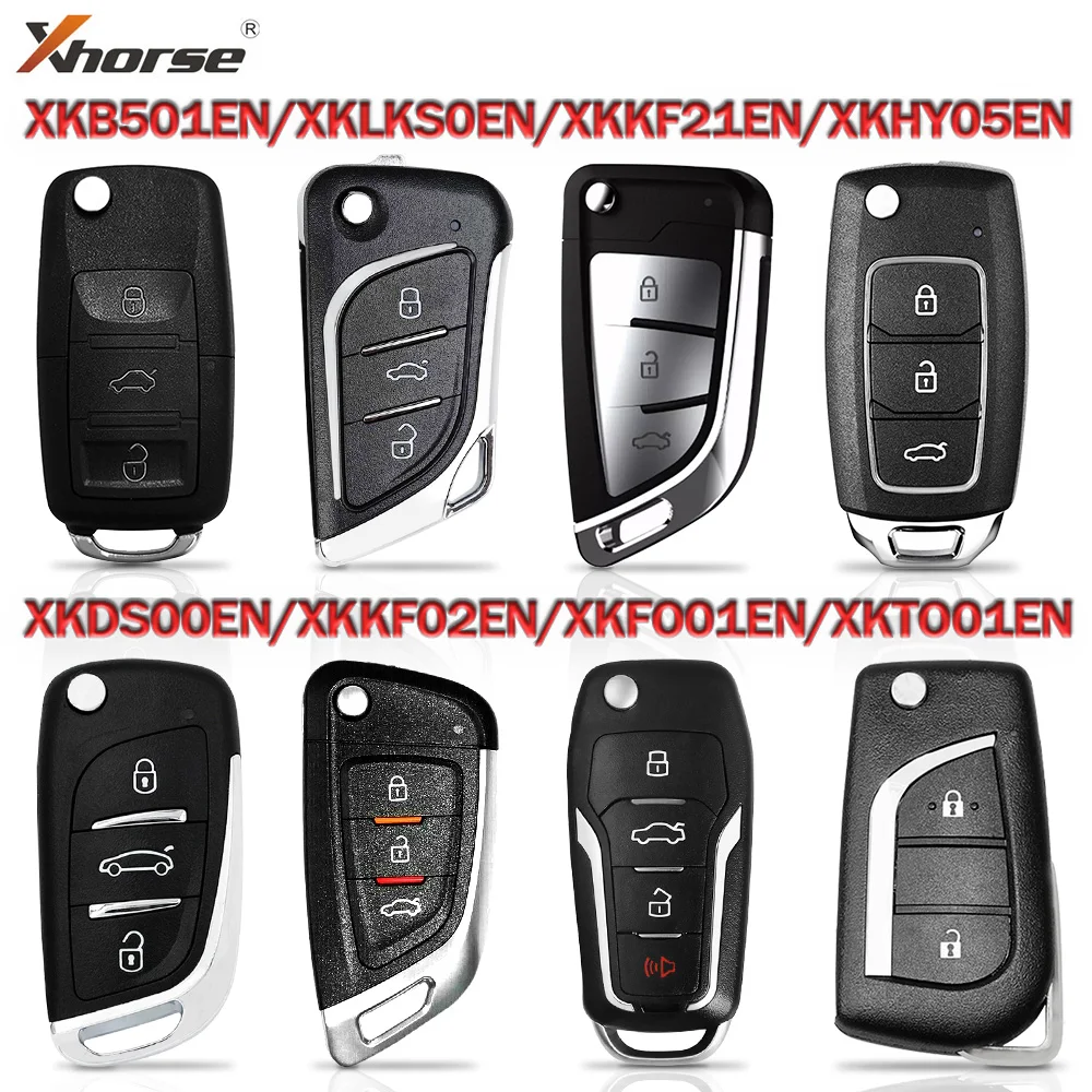 2PCS Xhorse XK Wire Remote Key XKB501EN XKLKS0EN XKKF21EN XKHY05EN ...