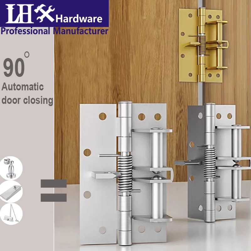 Automatic-Door-Closer-Spring-Hinge-Door-Stopper-90-Degree-Locatable-for ...