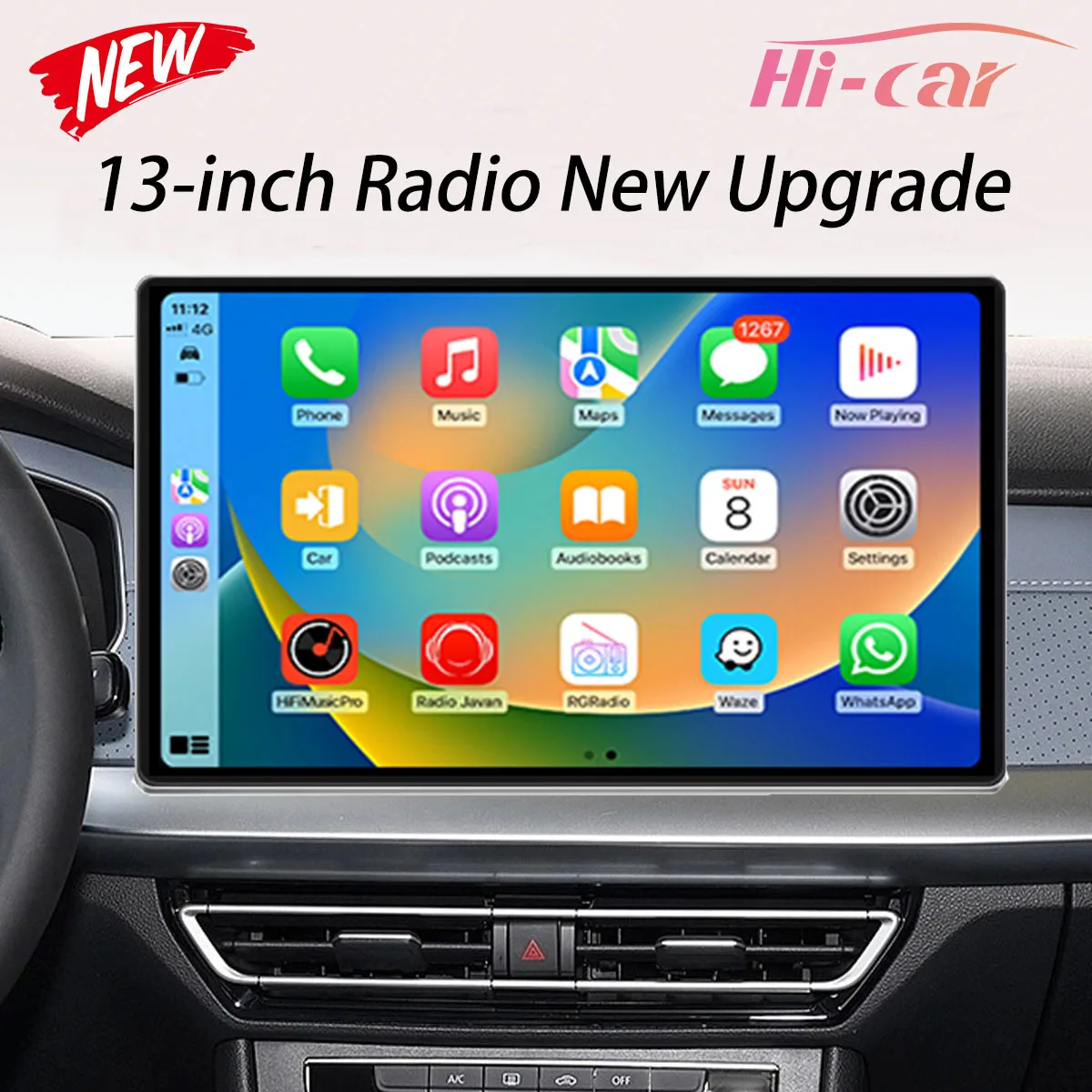 13-inch-2-Din-4GLTE-Car-Android-Radio-Stereo-Video-Player-GPS-Universal ...